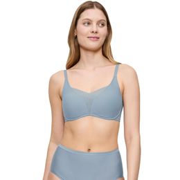 Triumph Damen Bügelloser BH "Shape Smart P", Gr. 1chambray, Microtouch, Obermaterial: 51% Polyamid, 25% Polyester, 24% Elasthan, BHs, glättend,