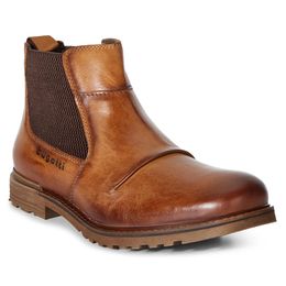 Große Größen Bugatti Chelsea Boot aus Leder Farbe cognac Größe: EU44