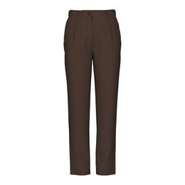 Pieces Pleat-Front Pants 'PCKamil' female Brown size XXL