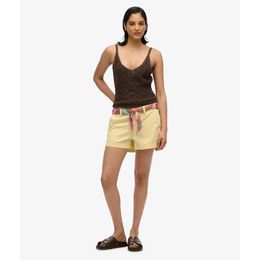 Superdry Damen Klassische Chino-shorts Yellow - Gr&ouml;&szlig;e: 44 21234295001401XQ025