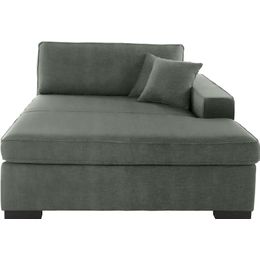 Sofaelement Home Affaire "Skara XXL", grau, B:140cm H:86cm T:190cm, 100% Polyester, Polsterelemente, Modul XXL - zum eigenen Zusammenstellen, Armlehne links/rechts w&auml;hlbar