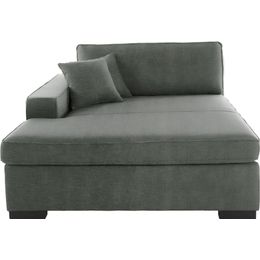 Sofaelement Home Affaire "Skara XXL", grau, B:140cm H:86cm T:190cm, 100% Polyester, Polsterelemente, Modul XXL - zum eigenen Zusammenstellen, Armlehne links/rechts w&auml;hlbar