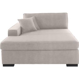 Sofaelement Home Affaire "Skara XXL", beige (natur), B:140cm H:86cm T:190cm, 100% Polyester, Polsterelemente, Modul XXL - zum eigenen Zusammenstellen, Armlehne links/rechts w&auml;hlbar