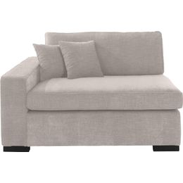 Sofaelement Home Affaire "Skara XXL", beige (natur), B:140cm H:86cm T:130cm, 100% Polyester, Polsterelemente, Modul XXL - zum eigenen Zusammenstellen, Armlehne links/rechts w&auml;hlbar