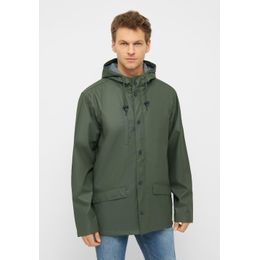 Regenjacke Derbe "Passby", Herren, Gr. 3XL, bunt (olive navy), Obermaterial: 100% Polyester; Futter: 100% Baumwolle; &Auml;rmelfutter: 100% Polyester, normal, Jacken Regenjacke, Wasserabweisend, winddicht, gestreiftes Innenfutter