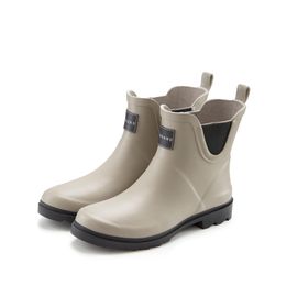Gummistiefelette ELBSAND "Boots", Damen, Gr. 37, grau, Obermaterial: 100% Synthetik. Decksohle: 100% Textilmaterial. Futter: 100% Textilmaterial. Laufsohle: 100% Synthetik, unifarben, Schuhe, aus wasserdichtem Material, Gummistiefel, Schlupfstiefel