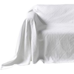 Pereira da Cunha Sessel&uuml;berwurf, wei&szlig;, Gr&ouml;&szlig;e 160x190 cm