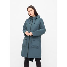 Funktionsjacke Derbe "Phoeby_dog", Damen, Gr. 34, orion blau_navy, Obermaterial: 100% Polyester; Futter: 100% Polyester, tailored fit, B&uuml;ndchen, Jacken Funktionsjacke, Hundegadgets, reflektierend, &Uuml;bergr&ouml;&szlig;e, wasserabweisend, winddicht