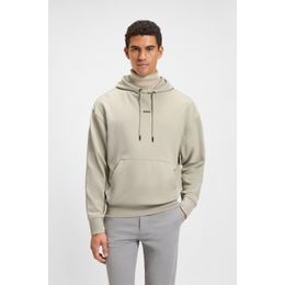 Kapuzensweatshirt BOSS Orange "WeSmallhood", Herren, Gr. 3XL, beige (light beige271), Sweatware, Obermaterial: 100% Baumwolle, regular fit normal, hoch geschlossener Ausschnitt, weit B&uuml;ndchen, Sweatshirts, mit K&auml;ngurutasche