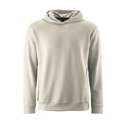 Hoodie Gonso "OffBike Hoodie", Herren, Gr. XS, grau (hellgrau), 45% Polyester, 25% Modal, 25% Baumwolle, 5% Elasthan, Rundhals, Sweatshirts Hoodie, Gonso-Crew Sweatshirt mit Logo, Lockere Passform