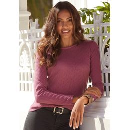 Vivance Damen Langarmshirt, beere, Gr&ouml;&szlig;e 32/34