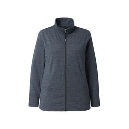 Ulla Popken Zip-Up Hoodie female Black size 50-52