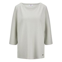 Emilia Lay - Shirt mit U-Boot-Ausschnitt, weiss, Gr. 52 / XXL
