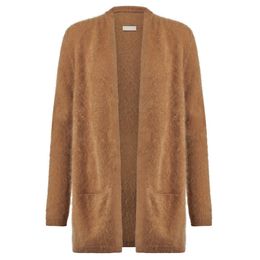 Peter Hahn - Strickjacke aus 100% Kaschmir, braun, Gr. 44 / L - Kaschmir