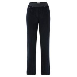 Peter Hahn Brax - 7/8-Hose Modell Carina Cord, blau, Gr. 42 / M - Baumwolle