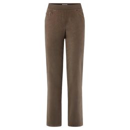 Peter Hahn Brax - 7/8-Hose Modell Carina Cord, beige, Gr. 48 / XL - Baumwolle