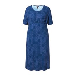 Ulla Popken Kleid Damen Gr&ouml;&szlig;e 42/44 dunkelblau Winterkleid