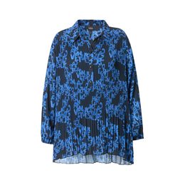 Ulla Popken Tunika Damen Gr&ouml;&szlig;e L/XL blau / azur / schwarz