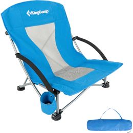 KingCamp Beach Chair bequemer Faltstuhl mit Liegestuhl-Komfort royal blue - Faltstühle