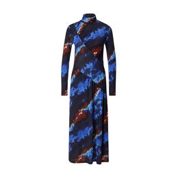Warehouse Kleid Damen Gr&ouml;&szlig;e 34 blau / nachtblau / rostbraun Sommerkleid
