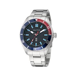 Nautica Analoguhr 'FINN WORLD' Herren Gr&ouml;&szlig;e One Size silber