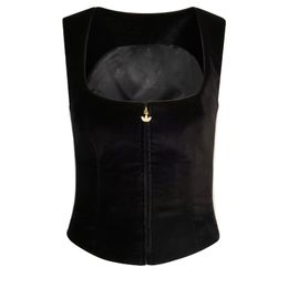 adidas originals Top 'VELVET CORSET' Damen Gr&ouml;&szlig;e 5XL schwarz / wei&szlig;