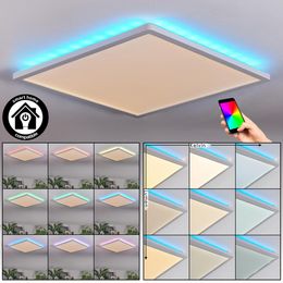 hofstein Zuren Deckenpanel LED Wei&szlig;, 1-flammig, Farbwechsler