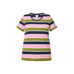 Ulla Popken Shirt Damen Gr&ouml;&szlig;e XXXL/4XL marine / khaki / rosa / wei&szlig;