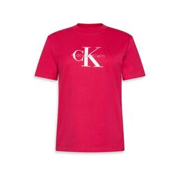 Calvin Klein Jeans T-Shirt 'Classic' Damen Gr&ouml;&szlig;e XL pink / rot / wei&szlig;