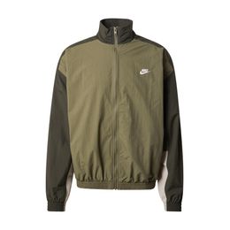 Nike Sportswear Jacke 'CLUB' Herren Gr&ouml;&szlig;e XXL oliv / dunkelgr&uuml;n / wei&szlig;