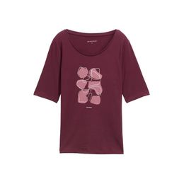 Tom Tailor T-Shirt Damen Gr&ouml;&szlig;e XXXL mauve / bordeaux / wei&szlig;