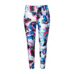 Angel of Style Leggings Damen Gr&ouml;&szlig;e 10XL blau / helllila / pink / wei&szlig;