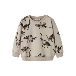 name it Sweatshirt Jungen Gr&ouml;&szlig;e 80 hellbeige / schwarz