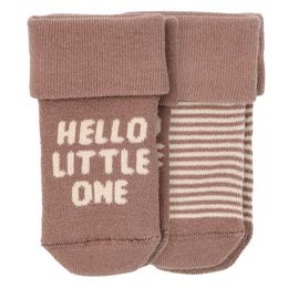 Topomini 2 Paar Newborn Frottee-Socken im Set