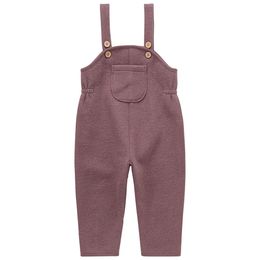 Topomini Baby Wollwalk-Latzhose mit Umschlagbündchen