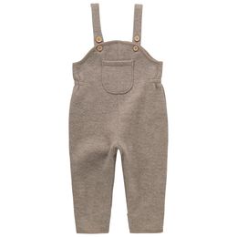 Topomini Baby Wollwalk-Latzhose mit Umschlagbündchen