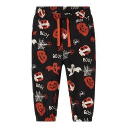 name it Hose 'Halloween' Jungen Gr&ouml;&szlig;e 92 orange / schwarz / wei&szlig;