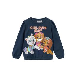 name it Sweatshirt 'Paw Patrol' M&auml;dchen Gr&ouml;&szlig;e 92 marine / braun / hellgrau / rosa