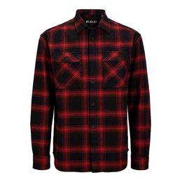 R.D.D. ROYAL DENIM DIVISION Hemd Herren Gr&ouml;&szlig;e XL rot / schwarz