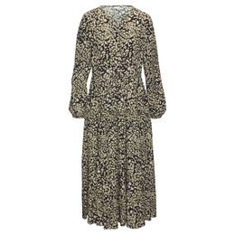 Lascana Kleid Damen Gr&ouml;&szlig;e 36 beige / marine / oliv Winterkleid