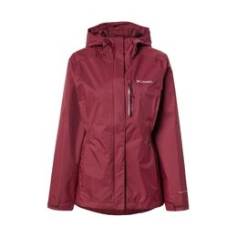 Columbia Outdoorjacke 'Pouring Adventure' Damen Gr&ouml;&szlig;e L cranberry / wei&szlig;
