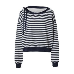 Hollister Sweatshirt Damen Gr&ouml;&szlig;e L navy / wei&szlig;