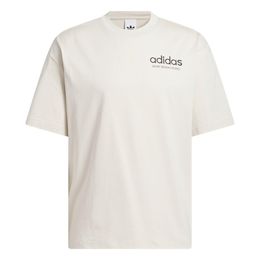 adidas originals T-Shirt 'Sport Design GFX' Herren Gr&ouml;&szlig;e S creme / schwarz