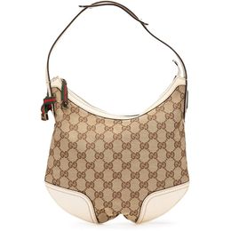Gucci Hobo Bags - GG Canvas Princy Hobo - Gr. unisize - in Braun - f&uuml;r Damen