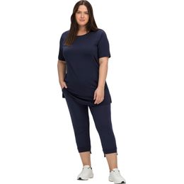 sheego Damen Funktionsshirt in Longform marine Gr&ouml;&szlig;e 48/50