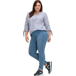 sheego Damen Jeggings in Power-Stretch-Qualit&auml;t blue denim Gr&ouml;&szlig;e 20
