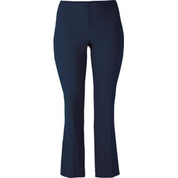 sheego Damen Bengalinhose in Bootcut-Form marine Gr&ouml;&szlig;e 26