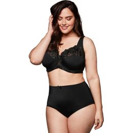 sheego Damen B&uuml;gel-BH mit leicht transparenter Spitze schwarz Gr&ouml;&szlig;e 85G
