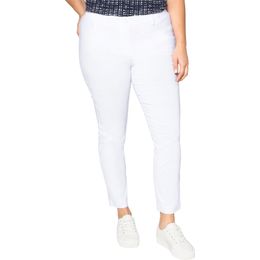 sheego Damen Bengalinhose in schmaler Form wei&szlig; Gr&ouml;&szlig;e 108