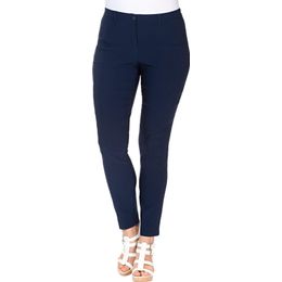 sheego Damen Bengalinhose in schmaler Form marine Gr&ouml;&szlig;e 58